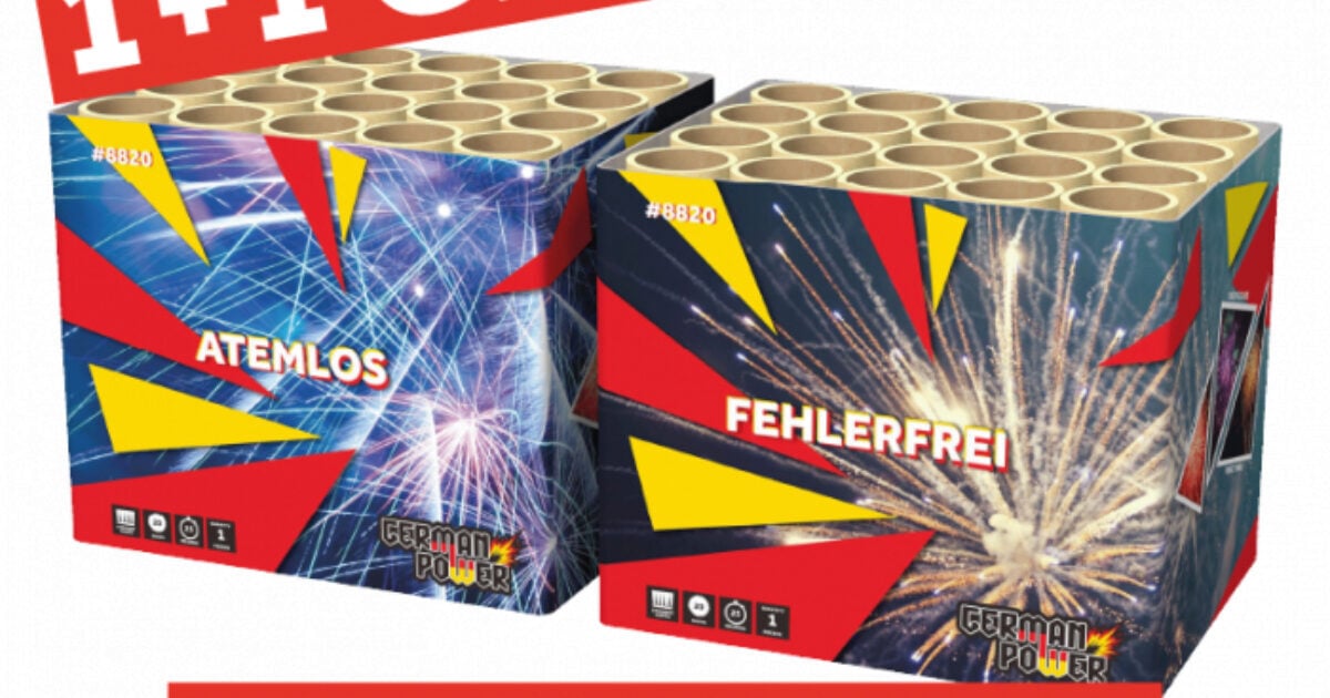 Atemlos - Fehlerfrei = 1+1 GRATIS! | Coppens Vuurwerk